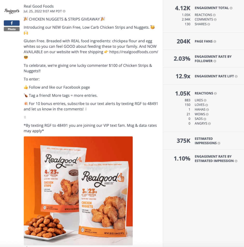 5 Engaging Examples From the Top Health Food Brands on Facebook | Rival IQ