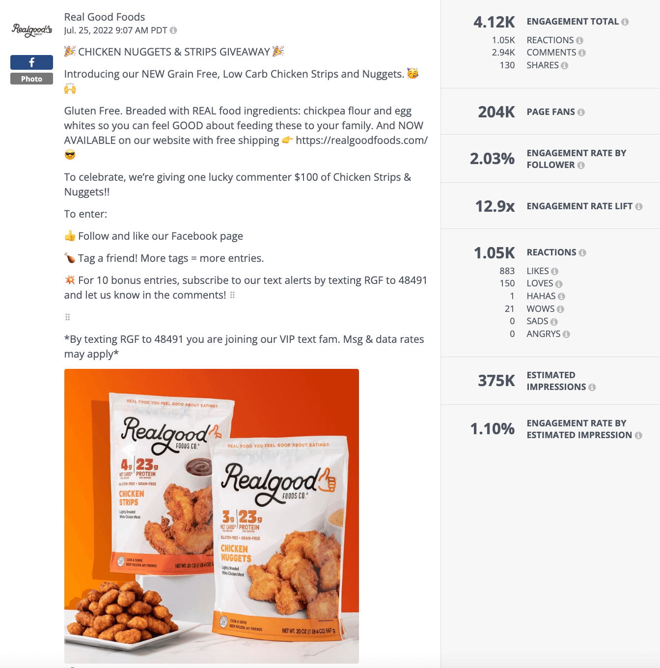 5 Engaging Examples From the Top Health Food Brands on Facebook | Rival IQ
